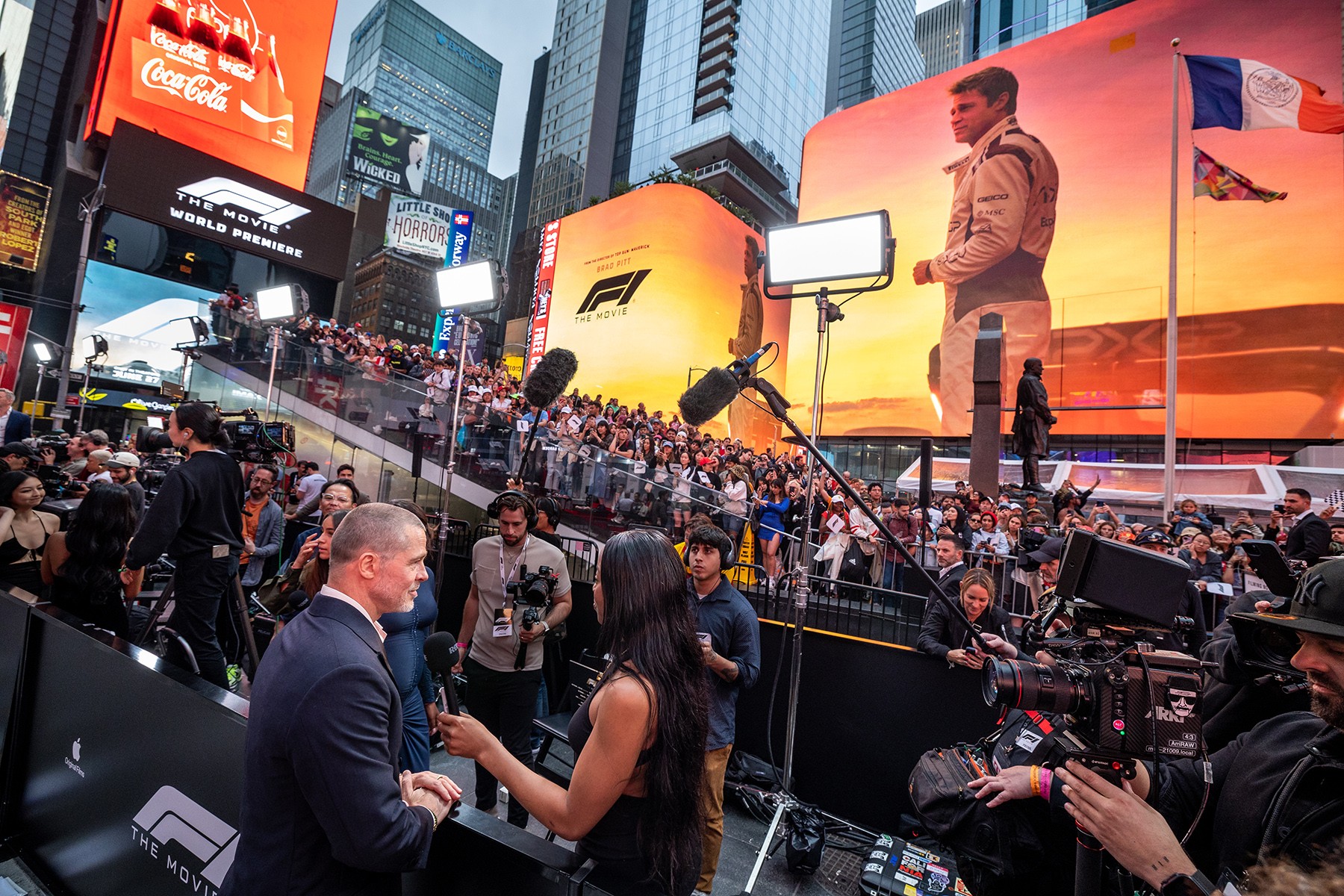 “F1 The Movie” Races into Times Square